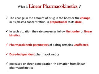 Causes of non linearity in pharmacokinetics pdf | PDF