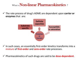Causes of non linearity in pharmacokinetics pdf | PDF