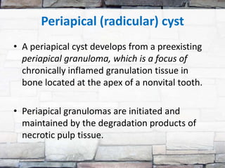 Causes of odontogenic cyst | PPTX