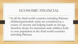 Causes of over population | PPTX