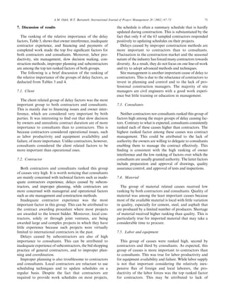 CSCM Causes of project delay | PDF