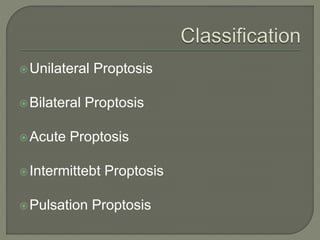 Causes of proptosis | PPTX