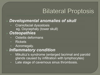 Causes of proptosis | PPTX