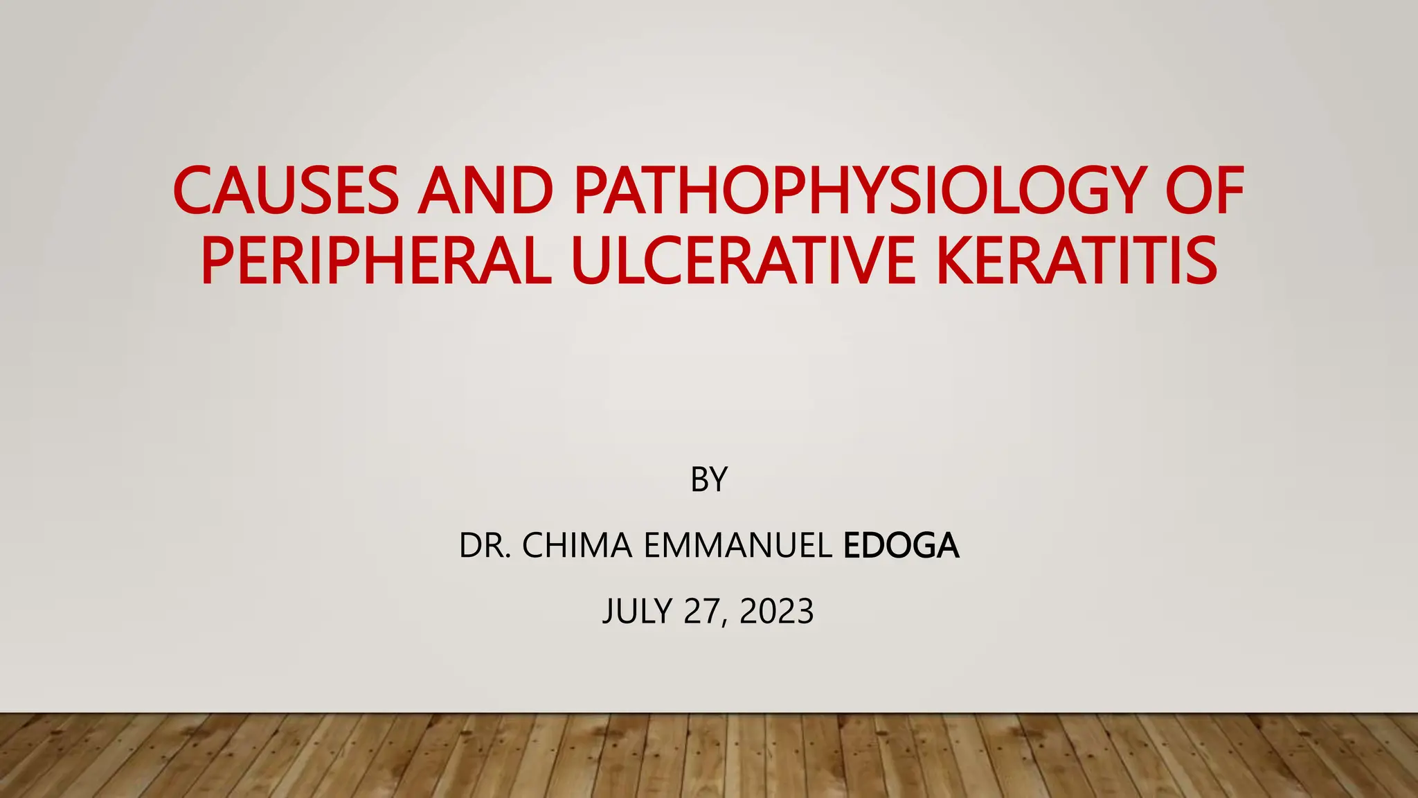 Causes of PUK - Discuss Pathophysio of One.ppt