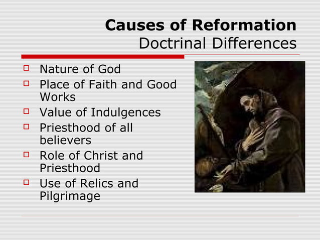 Causes of reformation | PPT