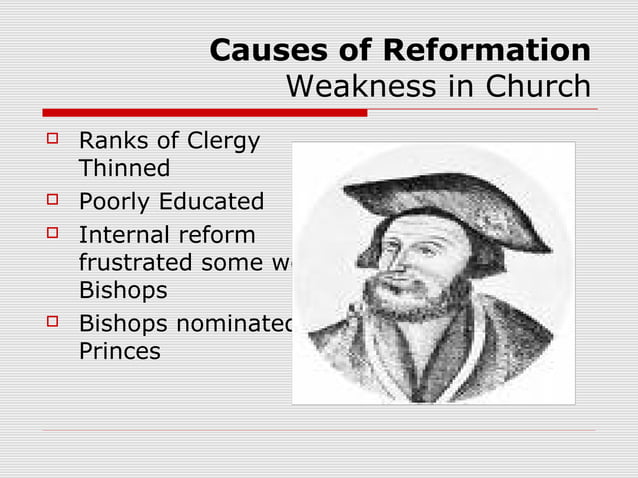 Causes of reformation | PPT