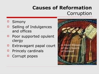 Causes of reformation | PPT