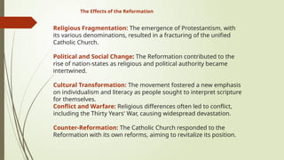Causes of Reformation in Germany: Martin Luther | PPTX