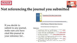 Causes of rejection in acaemic manuscripts by dr Fenik K Muhammed | PDF