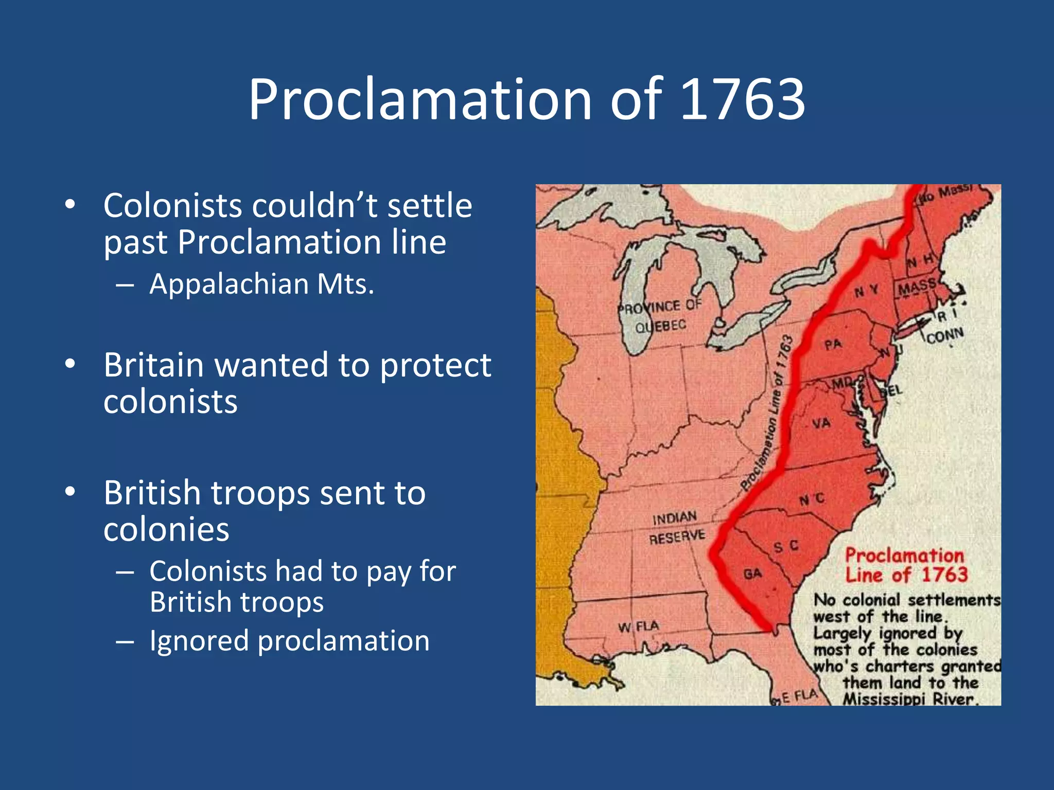 Causes of revolutionary war 1 | PPT