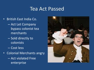 Causes of revolutionary war 1 | PPTX