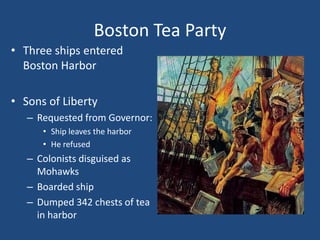Causes of revolutionary war 1 | PPTX