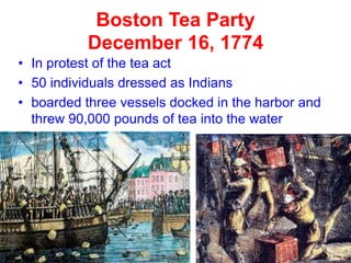 Causes of revolutionary war | PPTX