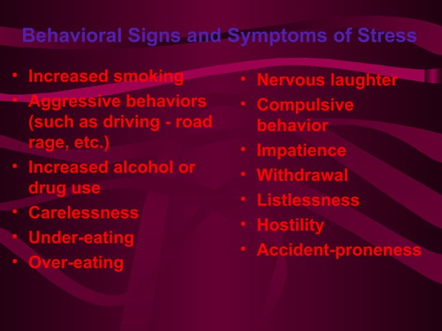 Causes of stress | PPT | Diseases and Conditions | Medical Health