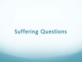 Causes of Suffering | PPT