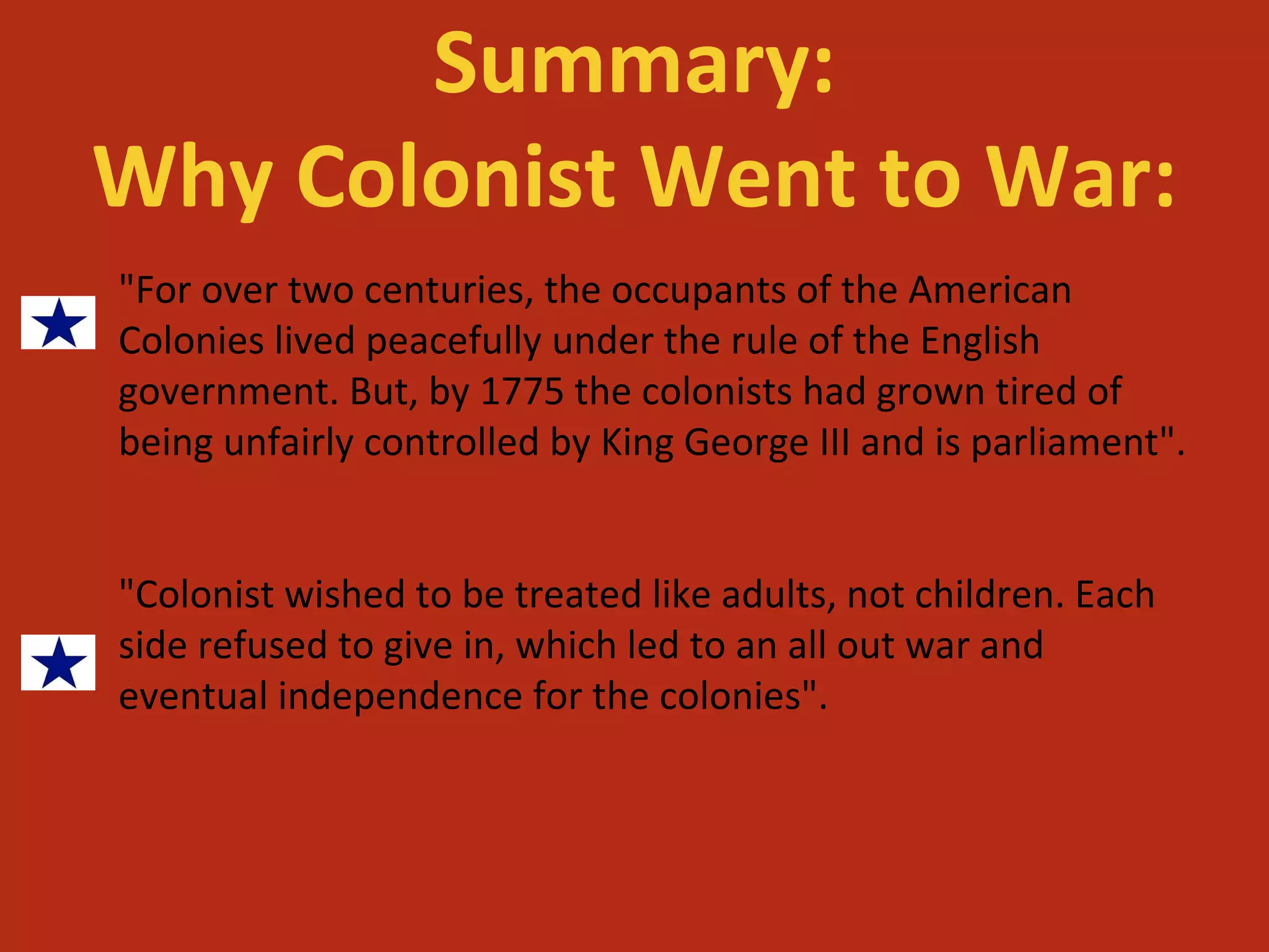 Causes of the American Revolution | PPT