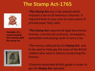 Causes of the American Revolution | PPT