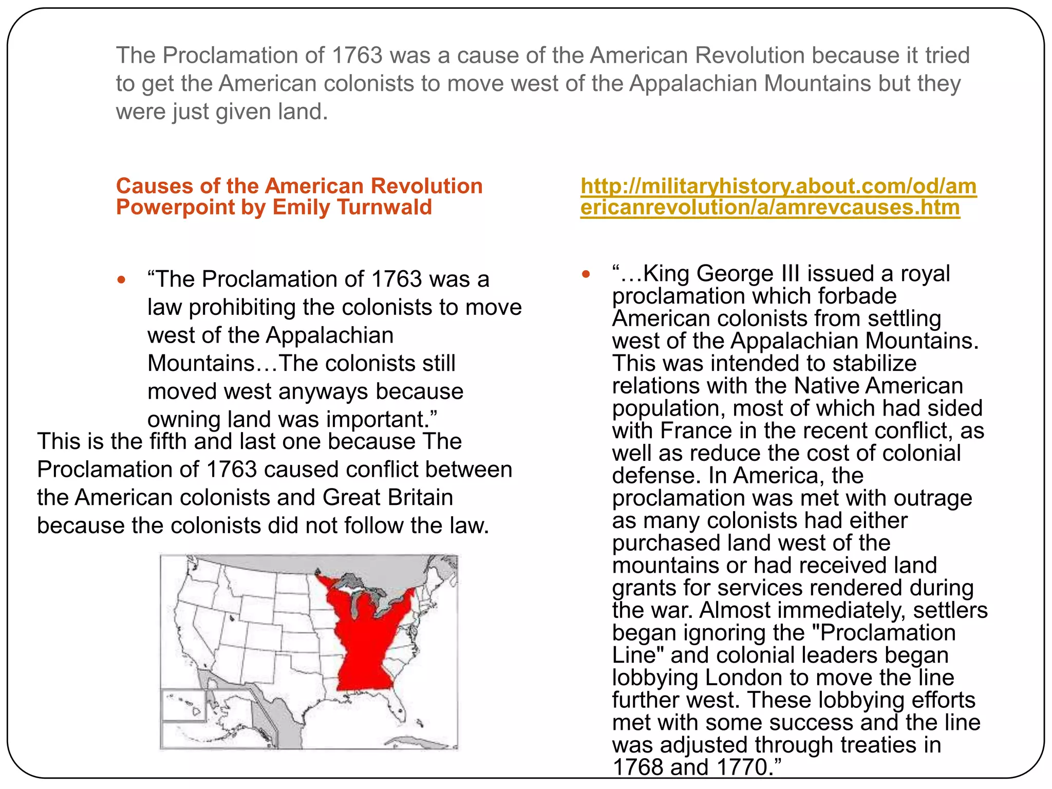 Causes of the american revolution | PPTX