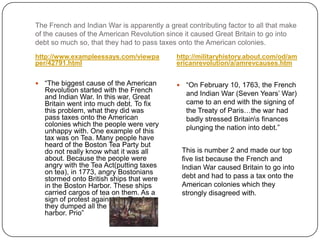 Causes of the american revolution | PPTX