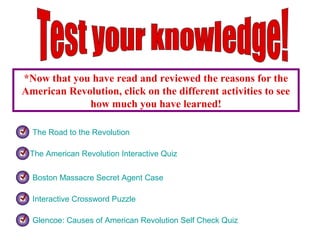 Causes of The American Revolution 2 | PPT