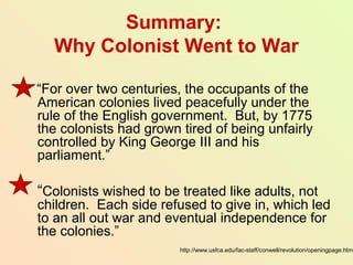 Causes of The American Revolution 2 | PPT