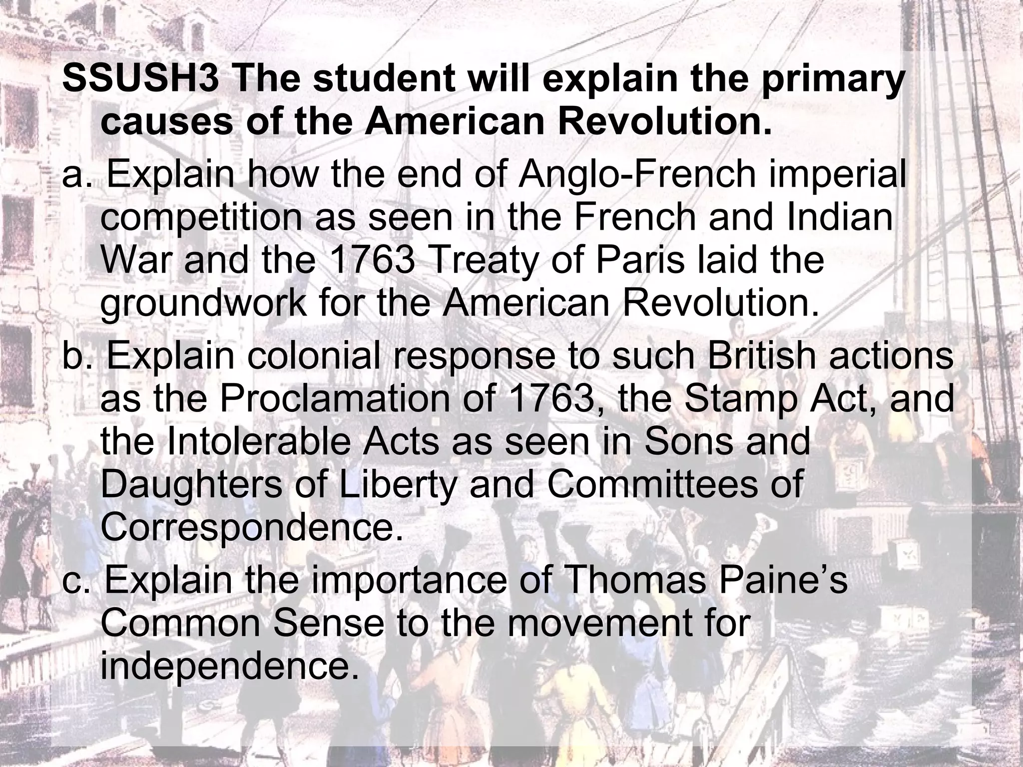 Causes of the_american_revolution_apush | PPT