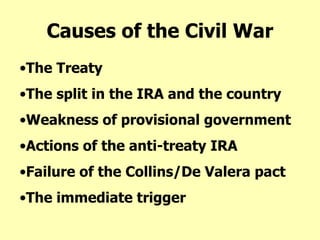 Causes of the civil war | PPT