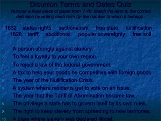 Causes of the Civil War | PPT