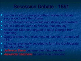 Causes of the Civil War | PPT