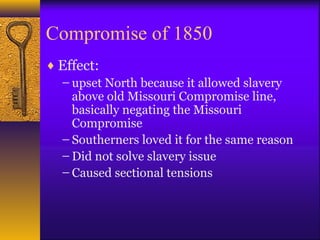 Causes of The Civil War Review Information | PPT