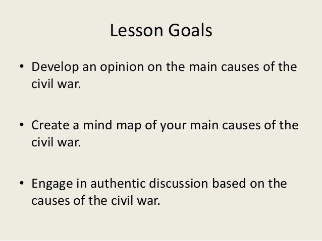 4 Main Causes Of Civil War Concept Map - Map