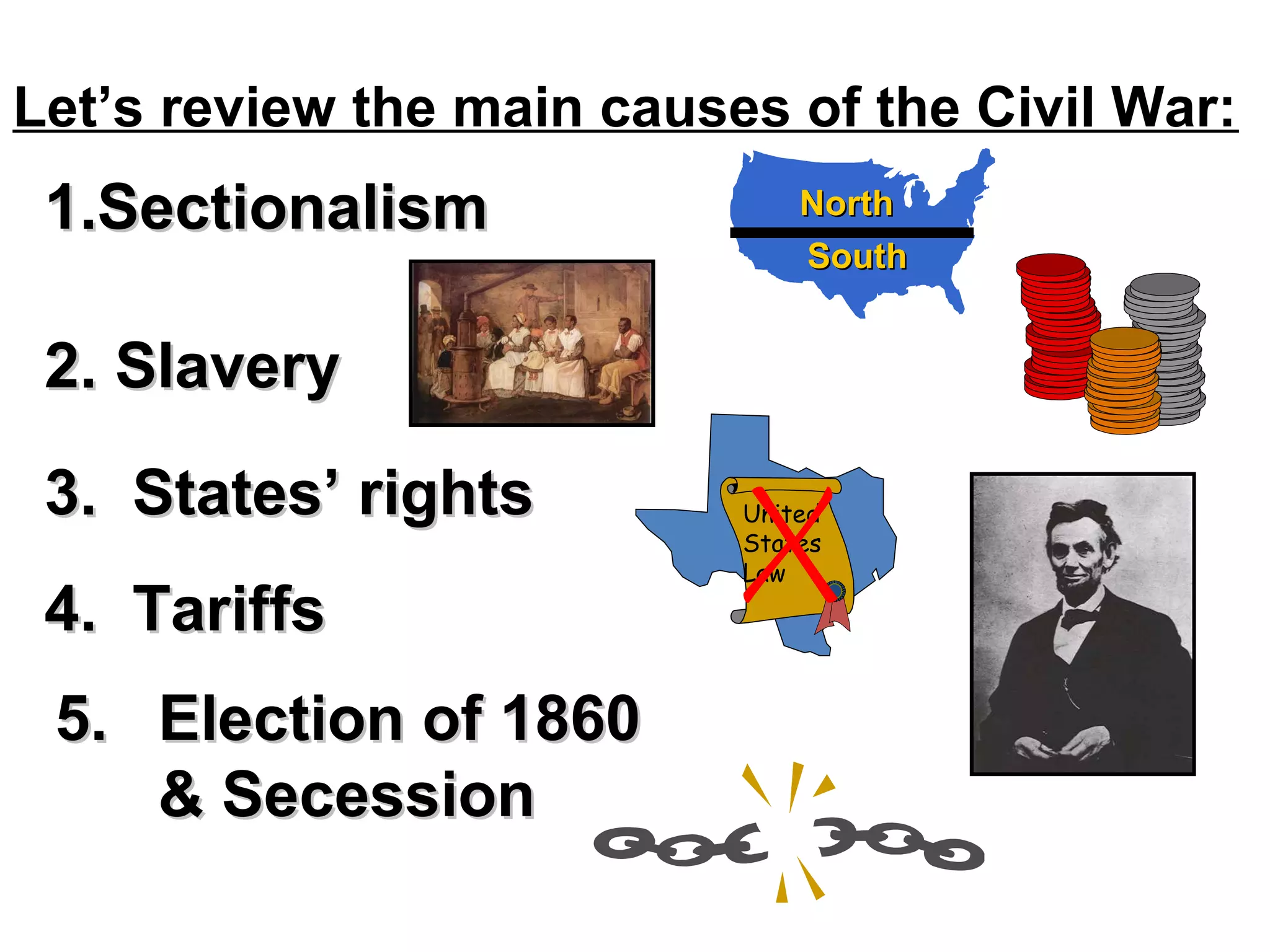 Causes of the civil war ppt | PPT