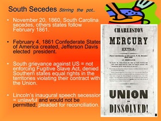 Causes of the Civil War | PPT