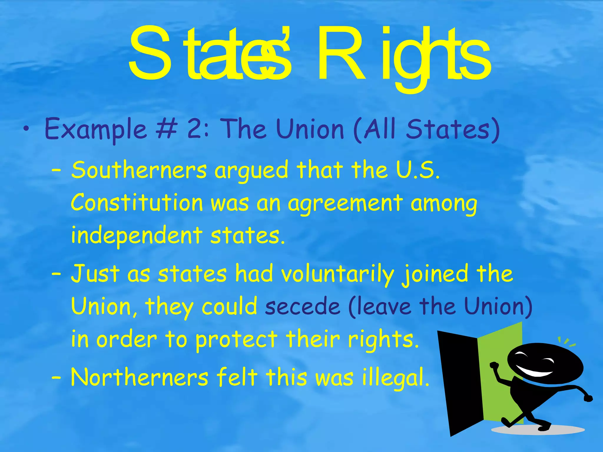 Causes of the Civil War: Sectionalism & States' Rights | PPT ...