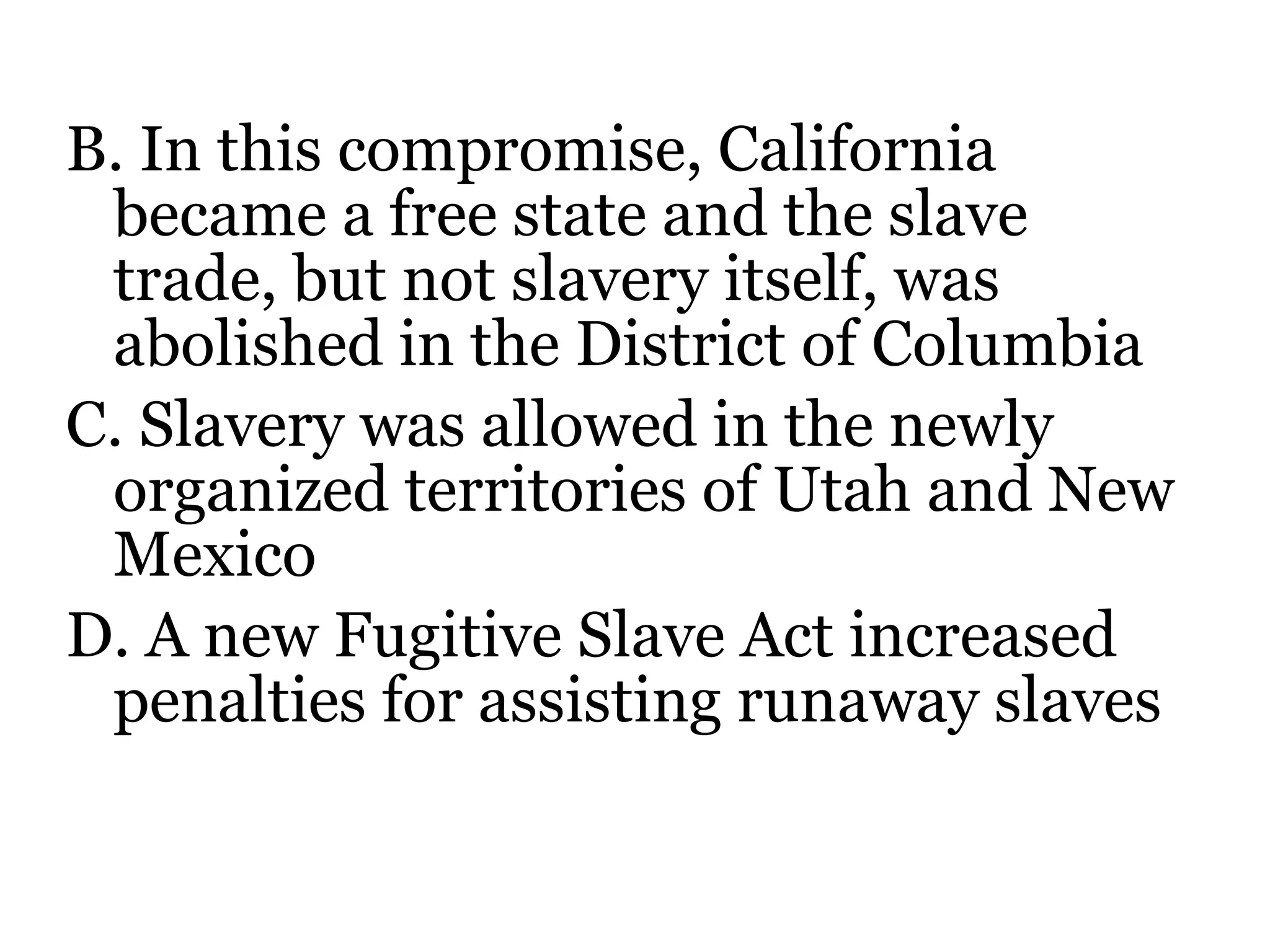 Causes of the Civil War: Slavery | PPT