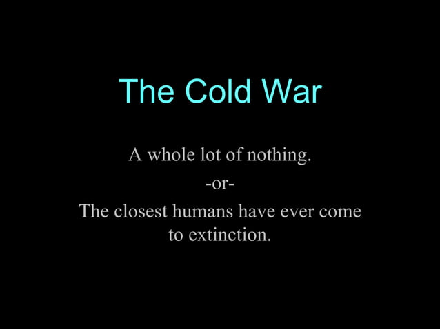 Causes of the cold war | PPT