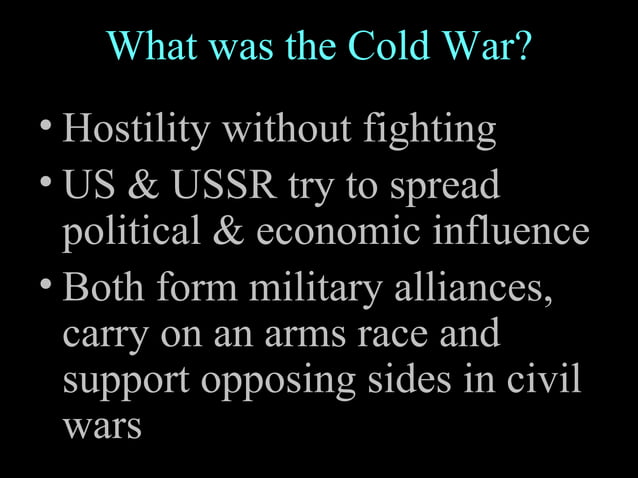 Causes of the cold war | PPT