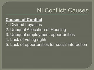 Northern Ireland - Causes | PPTX
