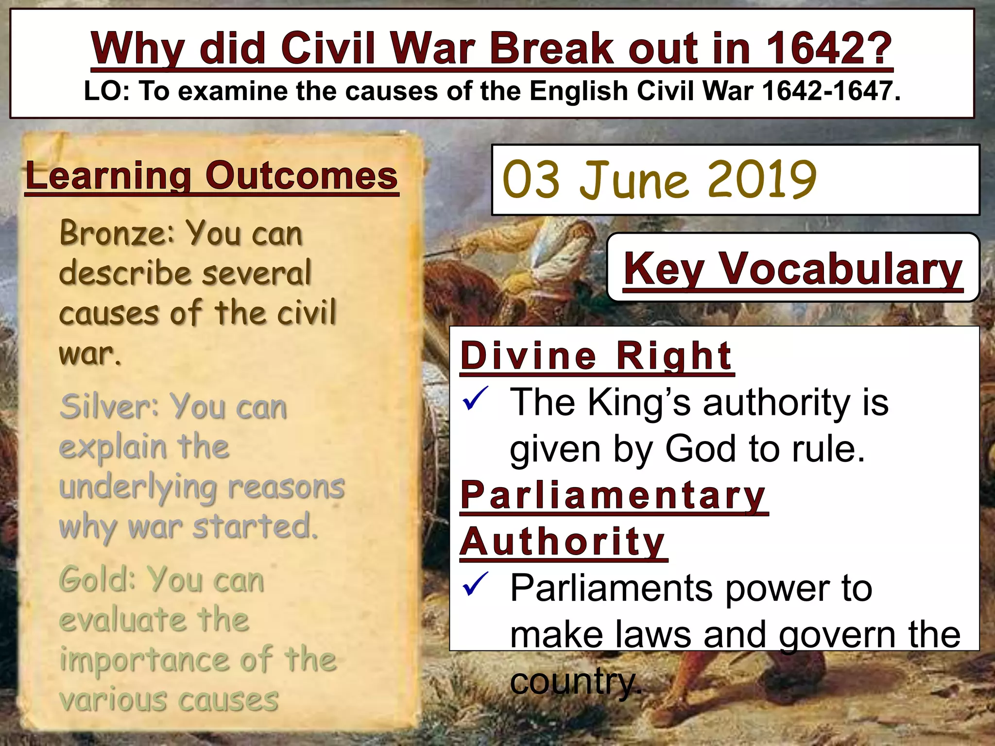 Causes of the english civil war | PPTX