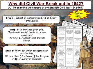 Causes of the english civil war | PPTX