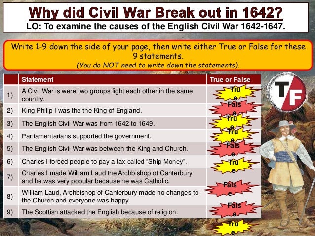 Causes of the english civil war