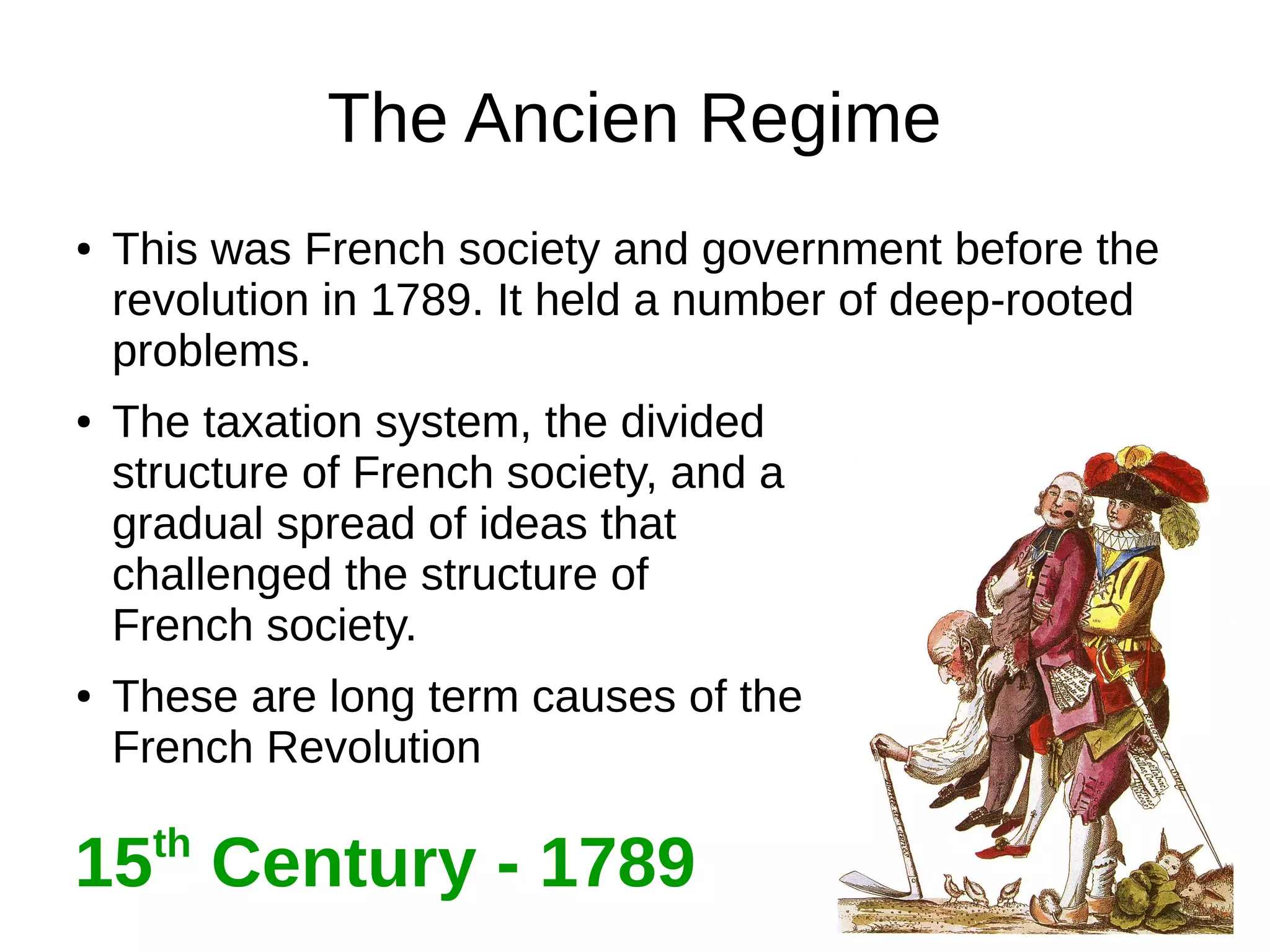 Causes of the French Revolution | ODP