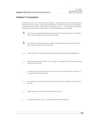 Causes of the Great Depression | PDF