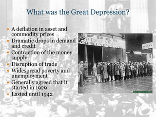 Causes of the great depression | PPTX