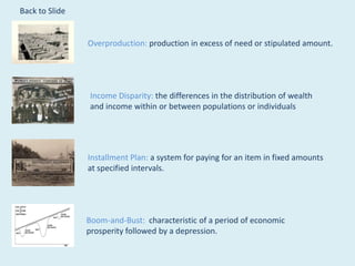 Causes of the great depression -mml2 | PPTX