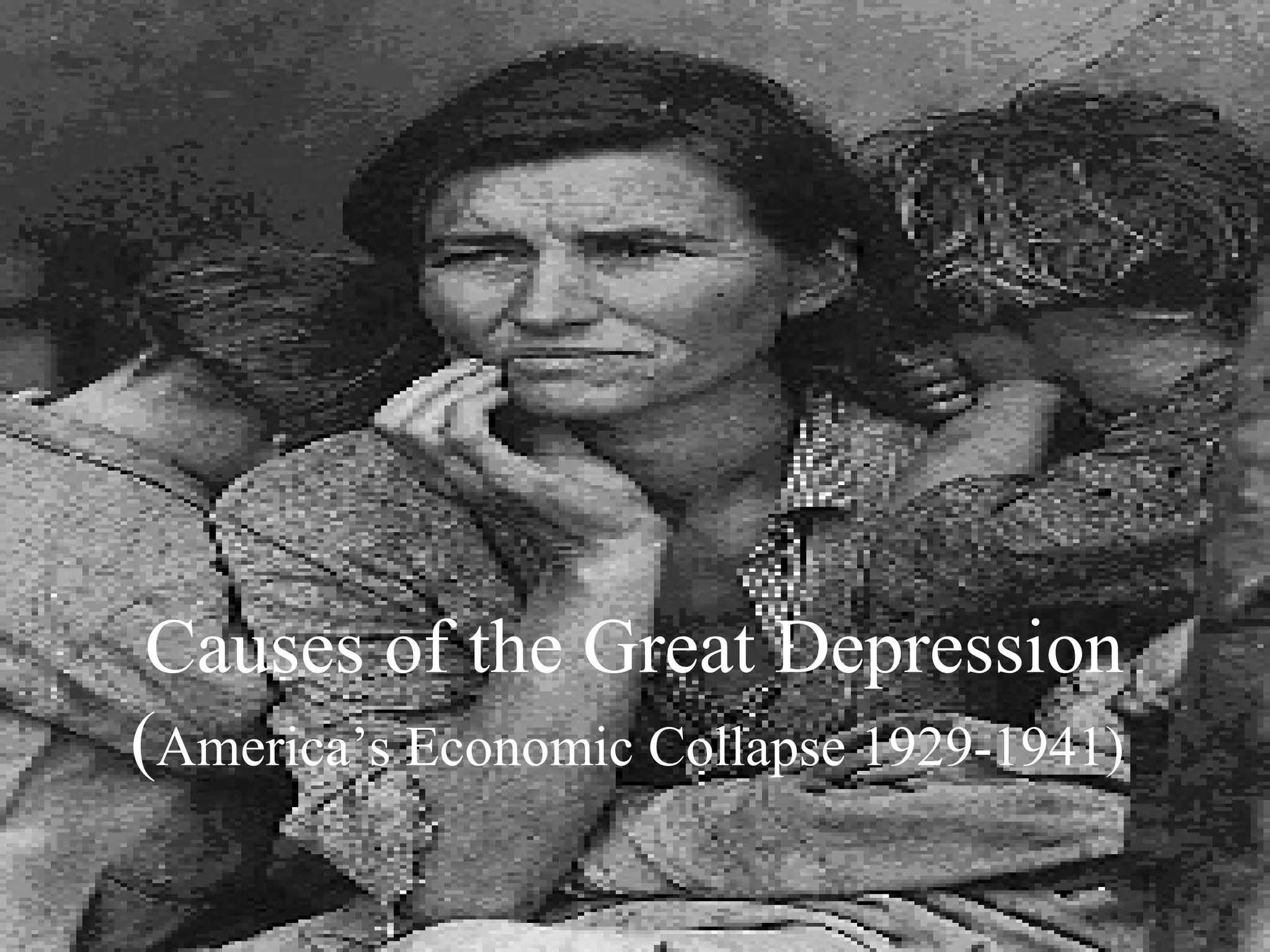 Causes of the Great Depression Powerpoint | PPT