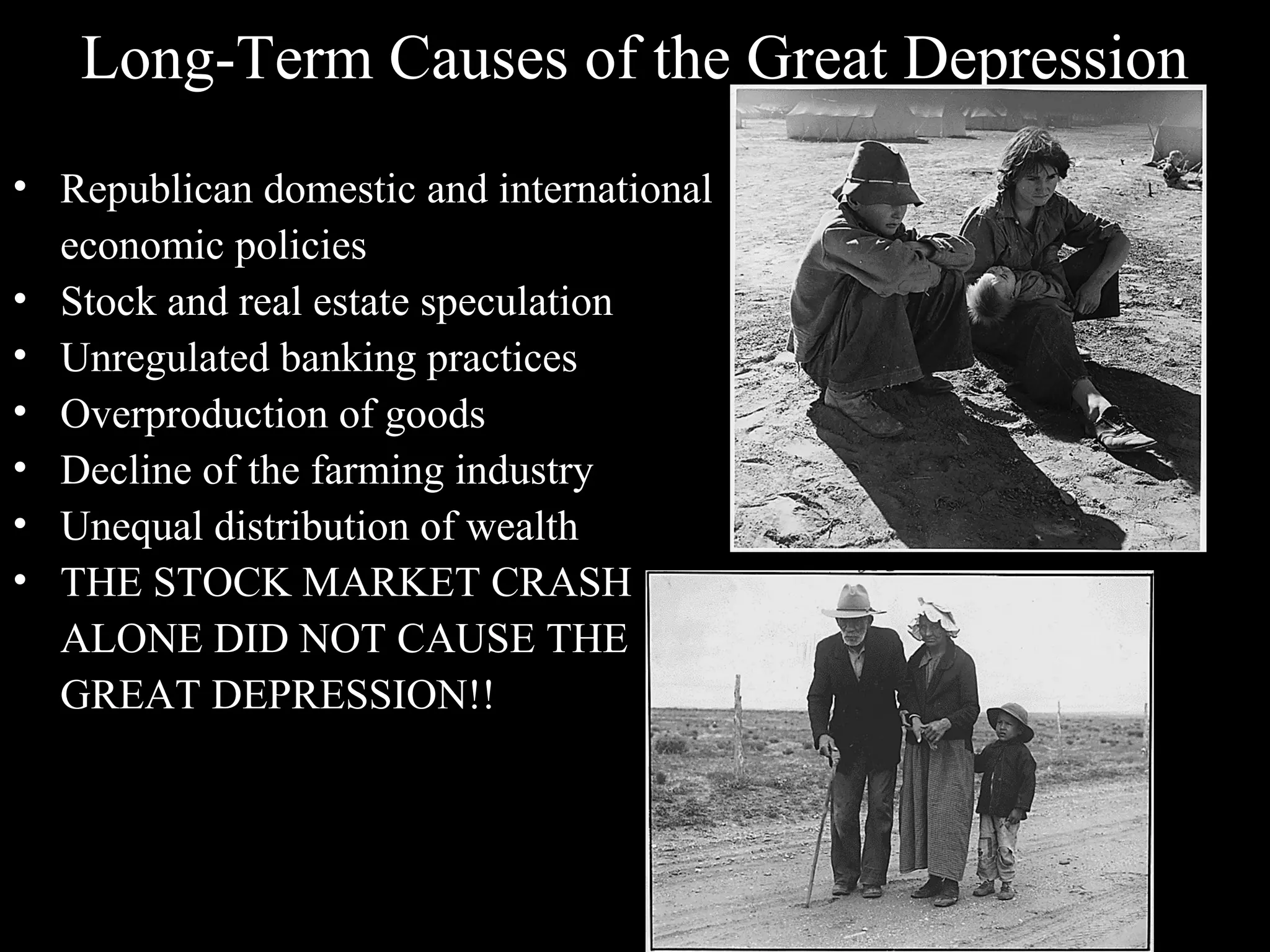 Causes of the Great Depression Powerpoint | PPT