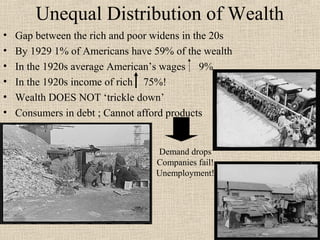 Unequal Distribution Of Wealth 1920s