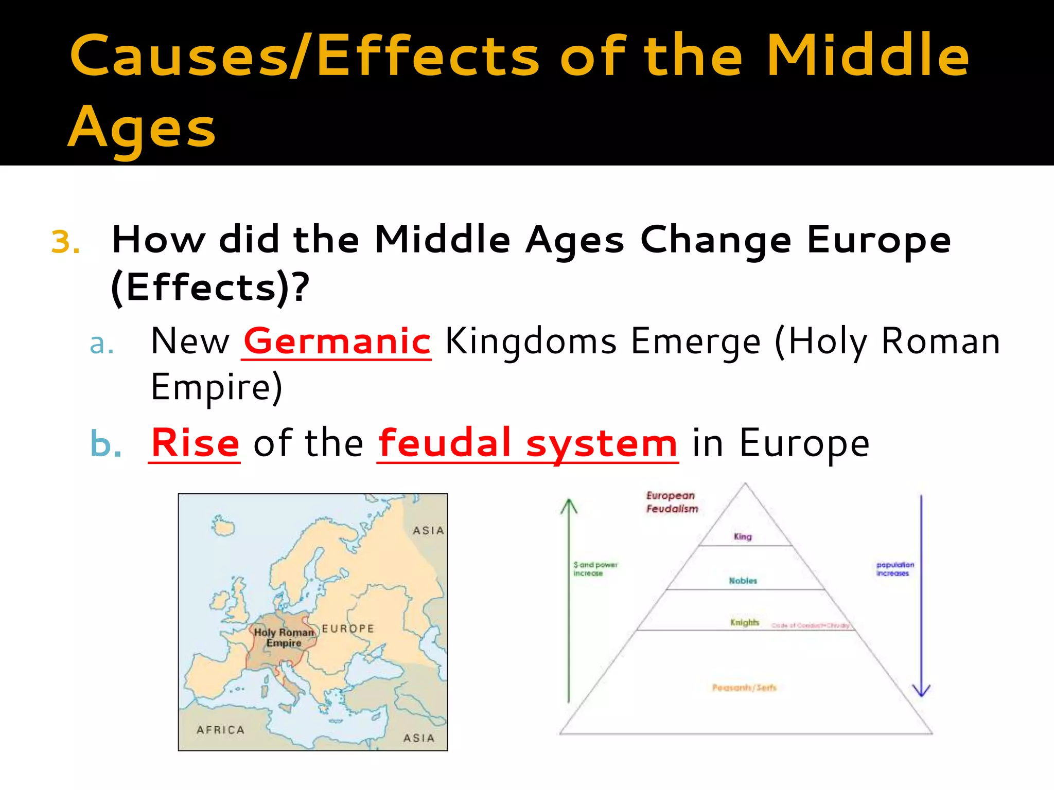 Causes of the middle ages | PPTX