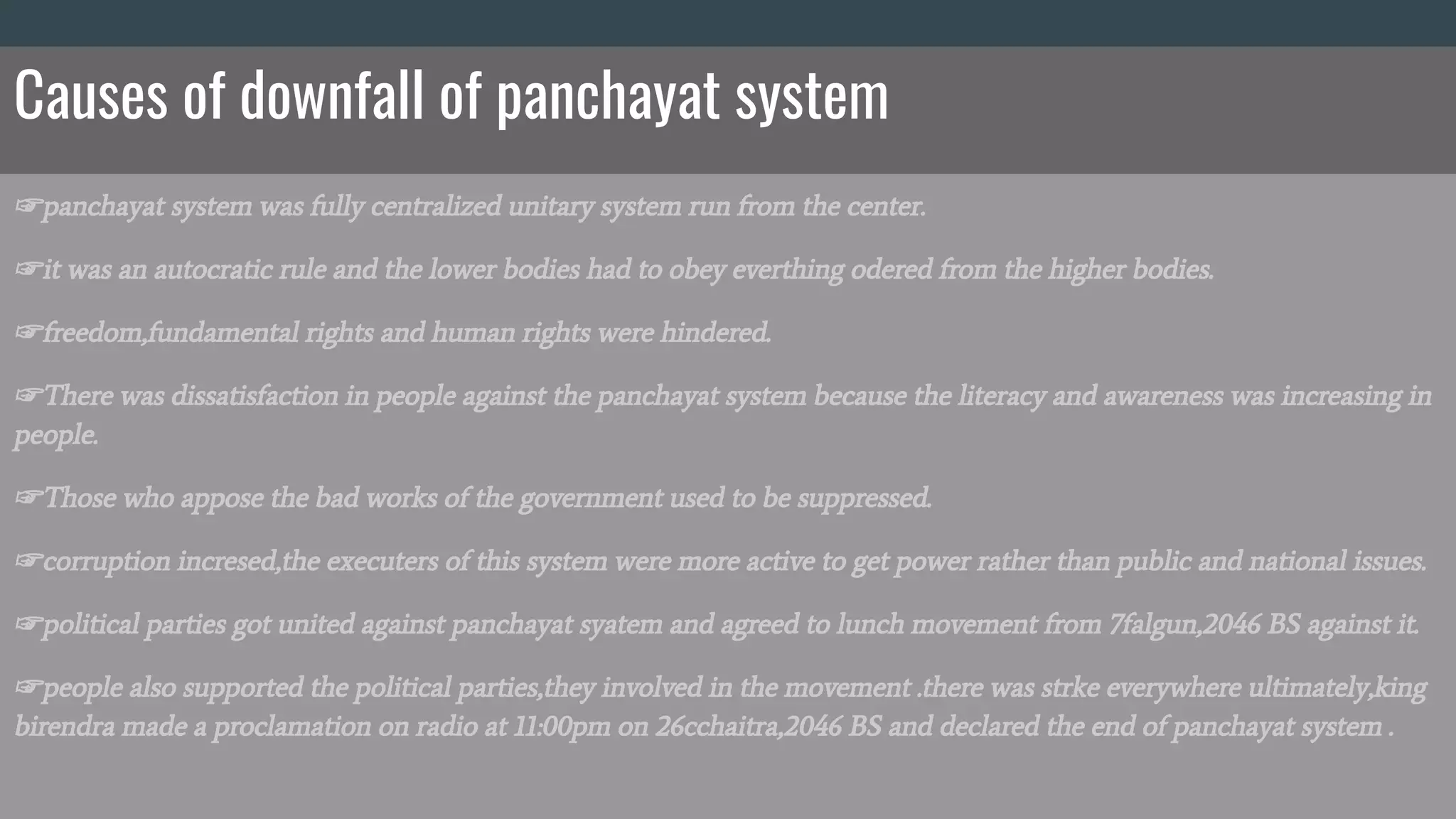 Causes of the rise and downfall of panchayat system.pdf